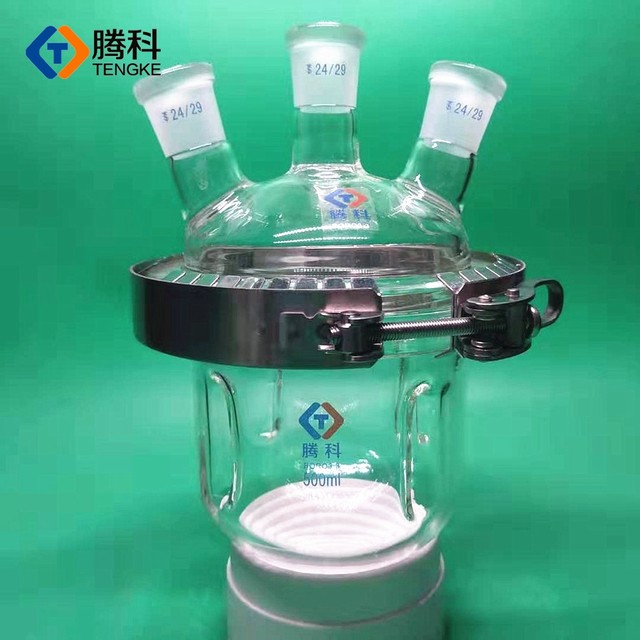 Tengke Instruments customized open reactor flask glass reaction kettle ...