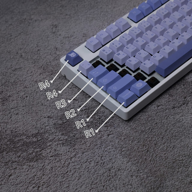 GMK ice knot witch cover PBT heating mechanical keyboard button Frost ...
