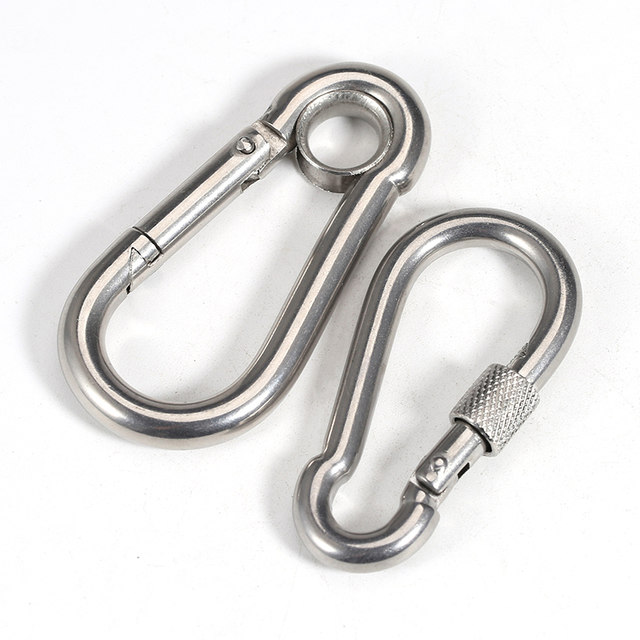 304 stainless steel spring buckle carabiner safety buckle key chain ...