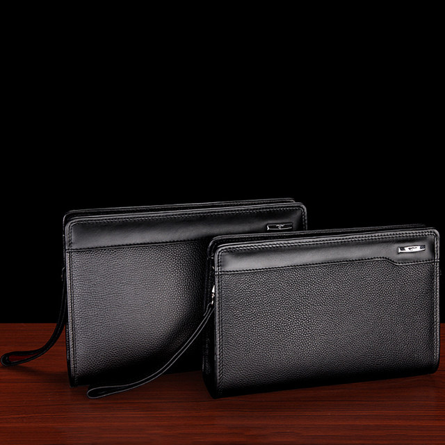 Authentic Septwolves men's handbag pure first-layer cowhide clutch bag ...