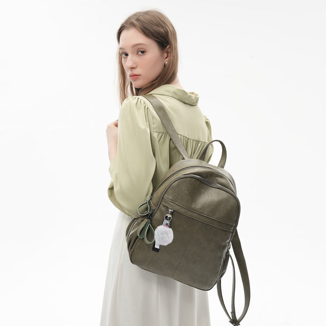 Backpack Women 2024 New Genuine Leather Cowhide Soft Leather Fashion ...