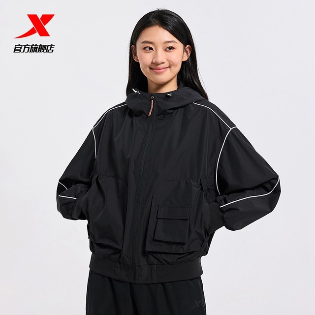 Xtep Sports Jacket for Women in Autumn New Double-layer Trench Coat ...