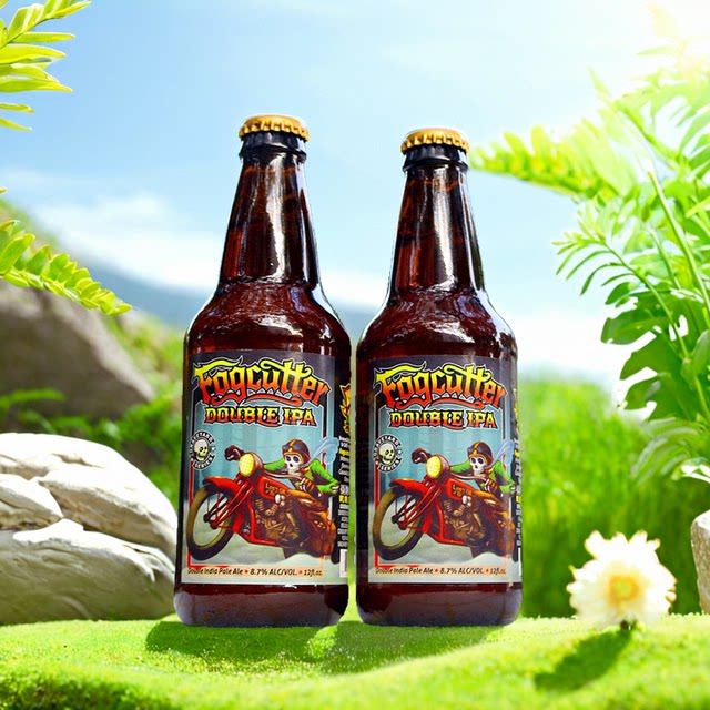 Combination Lost Coast Fog Cutter Double IPA American imported beer ...