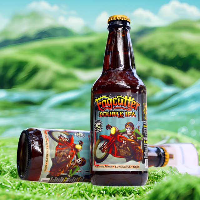 Combination Lost Coast Fog Cutter Double IPA American imported beer ...
