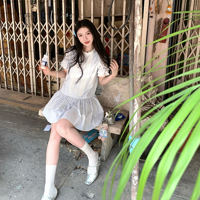 Yu Xiaoping Endless Summer Embroidered loose slim dress is super beautiful and unique and ...