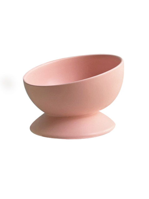 Ceramic medium and large dog slant bowl, neck protection food basin ...