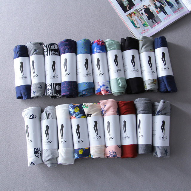 New summer seven-minute nine-point encryption modal elastic slimming ...