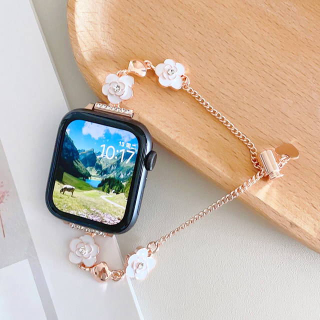 Camellia metal chain niche iwatch strap se new model suitable for ...