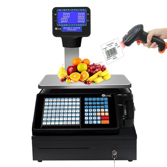 English electronic scales bar code scale Spain Arabic non -gum label ...