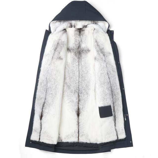 Tibetan color additional hooded thickened cross mink sapphire inner ...