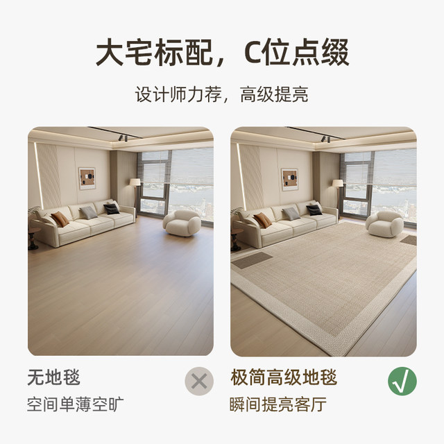 Simple style carpet living room light luxury high-end 2025 new home ...