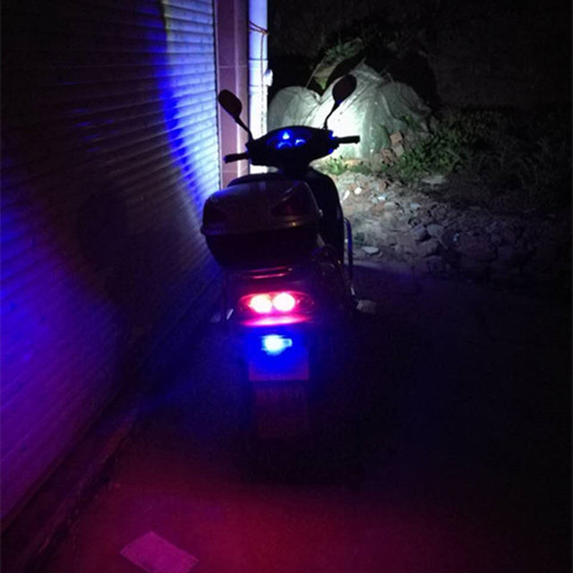 Motorcycle LED decorative lights brake lights 12V scooter tail lights ...