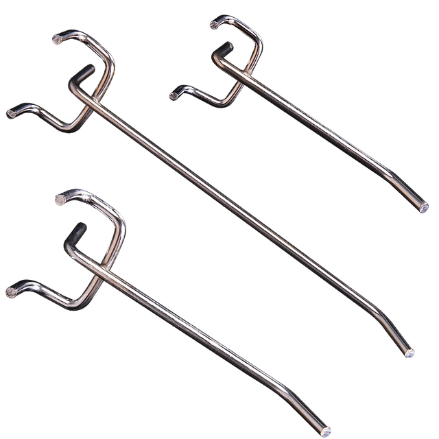 Supermarket shelf hook double line hole board special hook accessories ...
