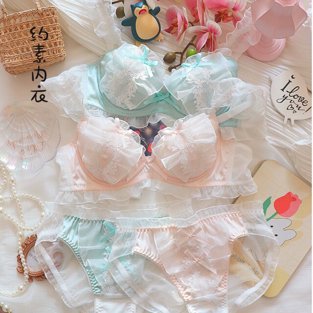 Yuesu Romantic Poems~Summer Sweet Girl Underwear Lace Sweet Large Size ...