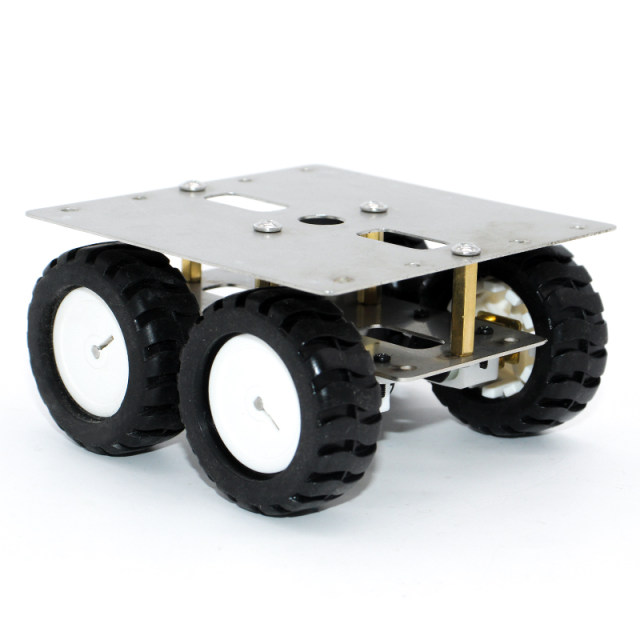 Stainless steel N20 smart car chassis N20 deceleration motor robot ...