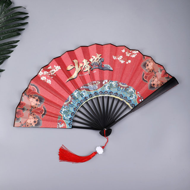 Ancient fan 10 -inch folding fan Chinese style silk cloth Hanfu fan ...