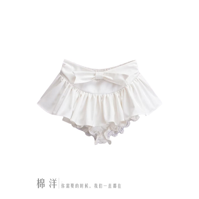 Cotton -ocean sweet big bow, anti -walking light wood ear, doll skirt ...