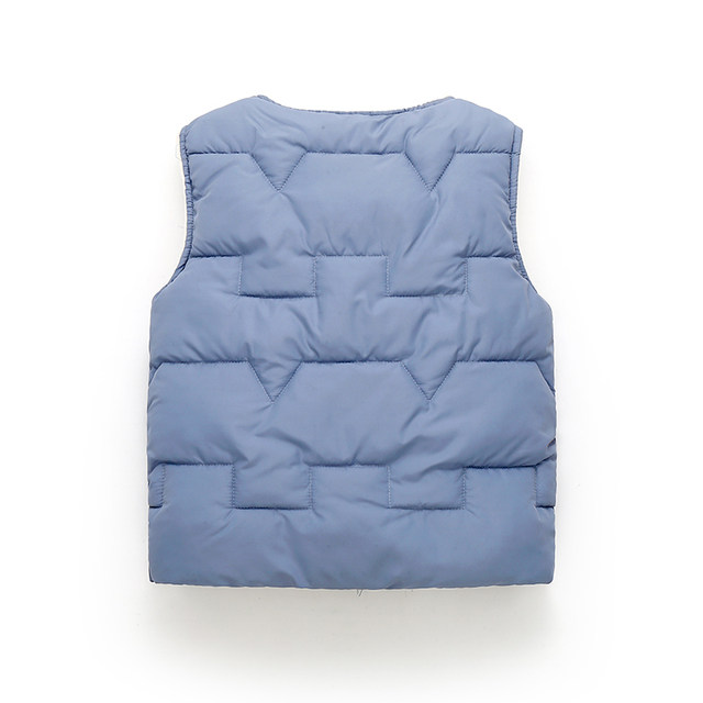 Children's down cotton vest, boys and babies, autumn and winter warm ...