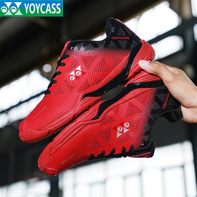 Ultra-light four-generation yy badminton shoes breathable wide last non ...