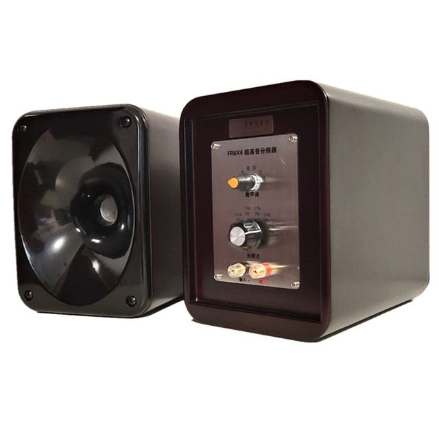 Black 6X6 super high-pitched titanium film horn HiFi fever audio bile ...