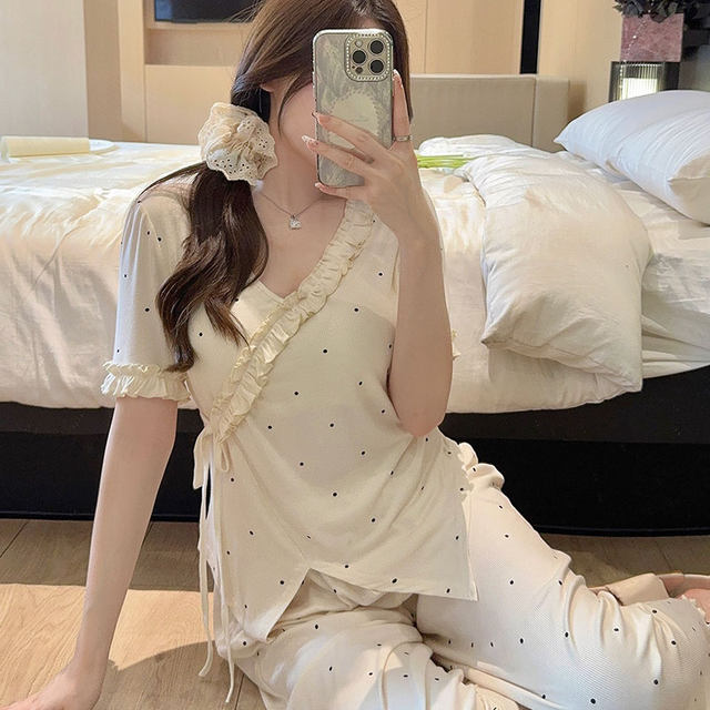 New Chinese style pajamas for women summer modal cotton short-sleeved ...