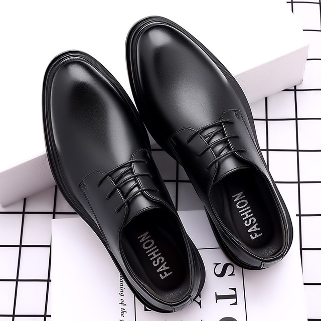 2025 Groom wedding wedding photos, giged shoes, increase men's British ...