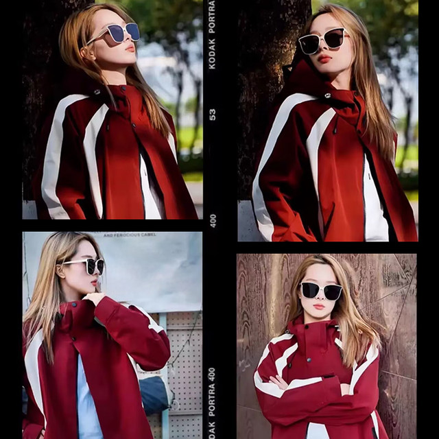 Scarecrow outdoor jacket for women 2024 new three-in-one detachable ...