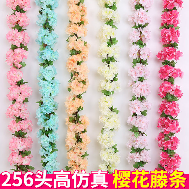 Simulated cherry blossom vine air conditioning heating pipe roof ...