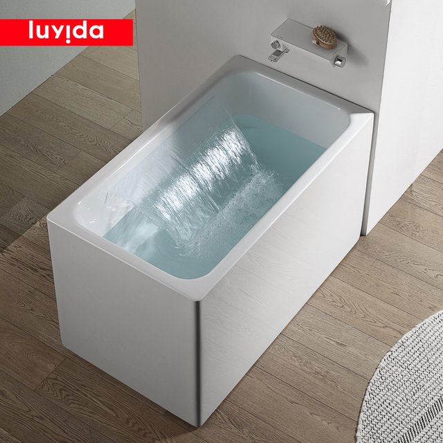 Luida small apartment 60cm deep soaking bathtub with footrest Japanese ...