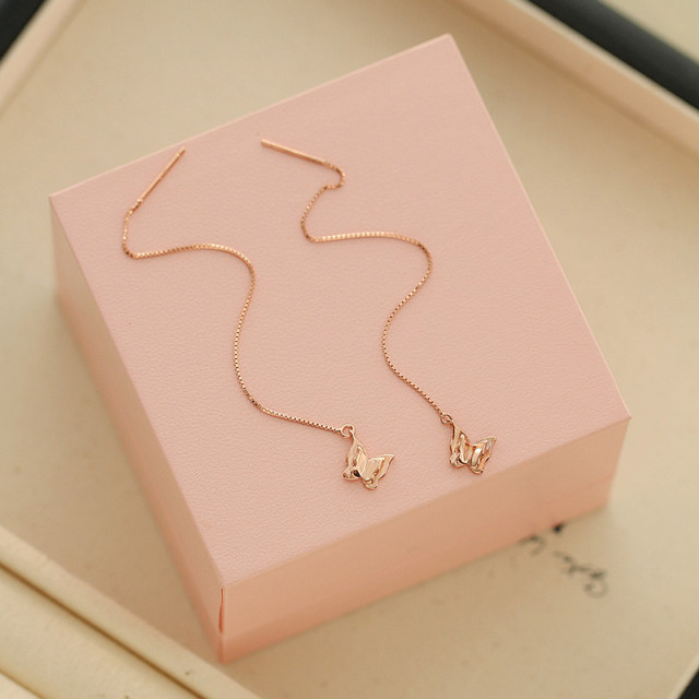 Xiao Z Youpin 925 silver three-dimensional double-layer butterfly ear ...
