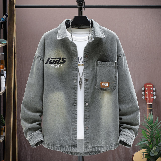 Spring and autumn new denim jackets for boys, teenagers and students ...