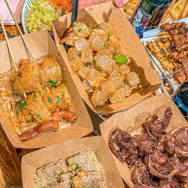 Cowhide Paper Box Disposable Boat Box Baked Potato Potato Packing Box ...