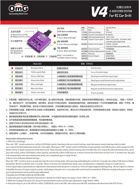 OMG 2021 V4 metal gyroscope with digital simulation dual mode rear ...