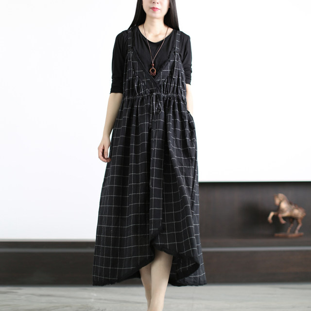 Xifeng original women's literary plaid Korean version of the band skirt ...