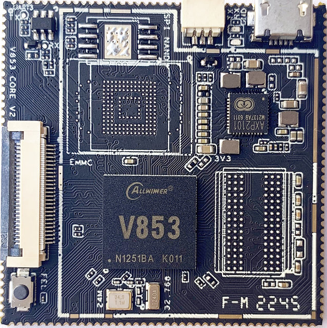 Lindenis v853 AI encoding core board