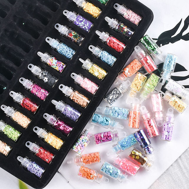 Glitter powder sequin UV crystal glue quicksand oil accessories DIY ...
