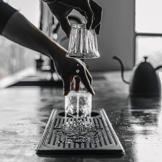 MHW-3BOMBER bomber coffee shop bar cup-launder with filter ingredients ...