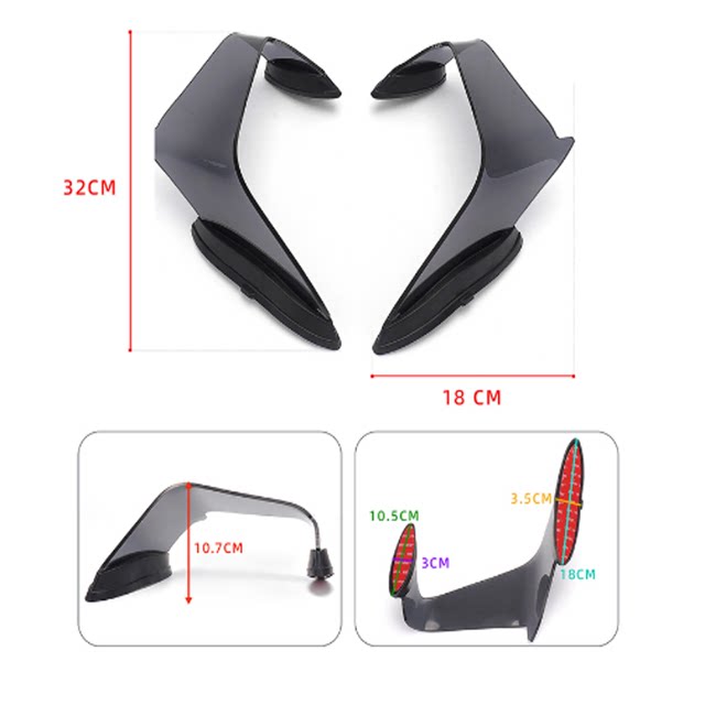 Applicable to Kawasaki ZX-10R fixed wing 2021-2025 modified fixed wind ...