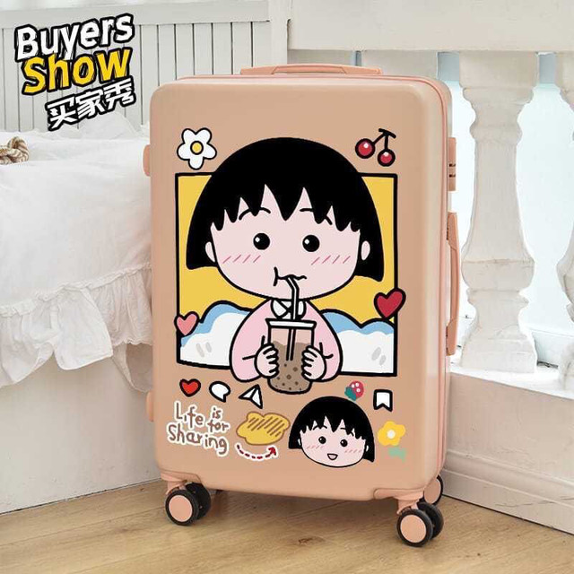 Japanese and Korean ins Sakura Maruko-chan suitcase stickers large ...