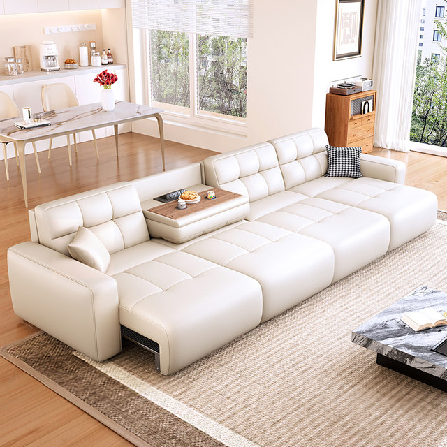 Electric sofa function genuine leather living room adjustable, wading ...