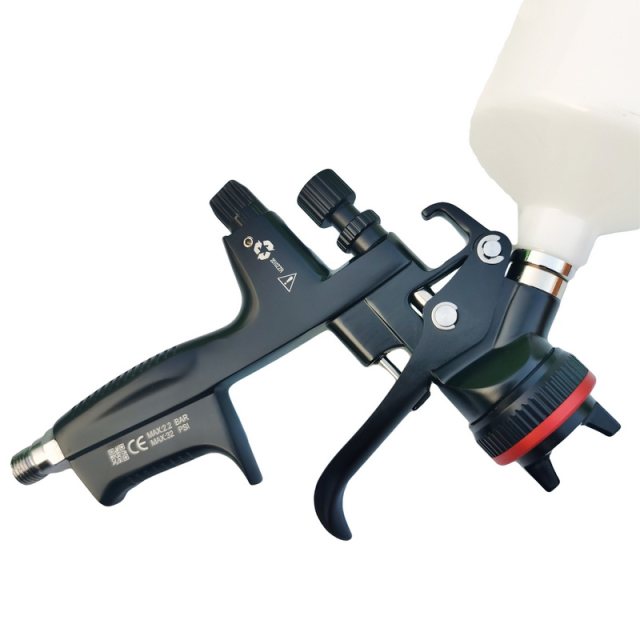 HVLP-4000RP Environmentally friendly spray gun top pot 600CC plastic ...
