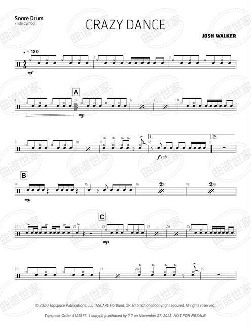 Original Percussion Ensemble Crazy_Dance Junior Percussion Primary ...