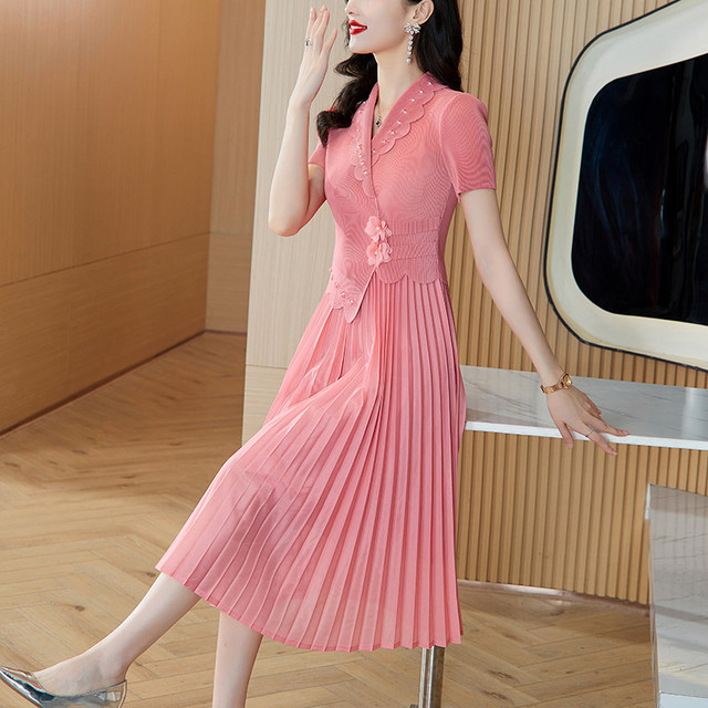 Design sense fashion suit collar dressing dress female summer new ...