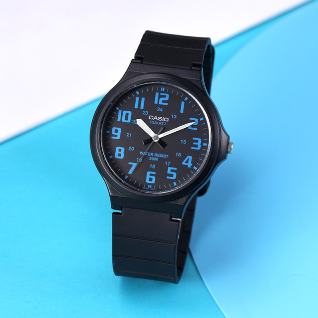 Casio Casio student small black watch luminous simple quartz pointer ...