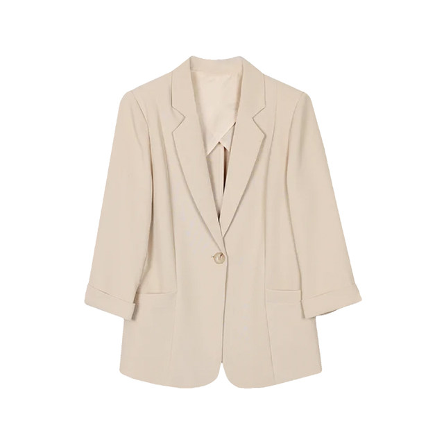 Summer new high-definition suit jacket for women, one button, loose ...