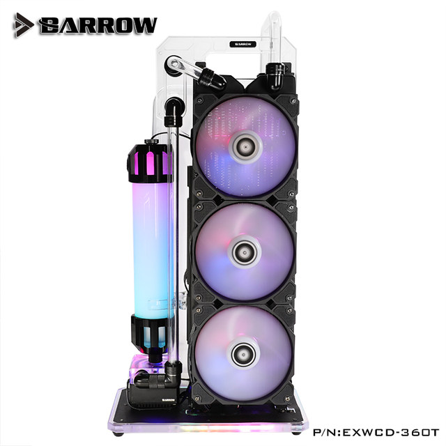 Barrow modified external split water cooling dock ITX chassis laptop ...