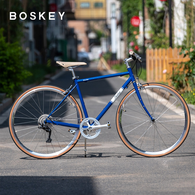BOSKEY Shuttler steel frame retro flat handlebar road urban commuter ...