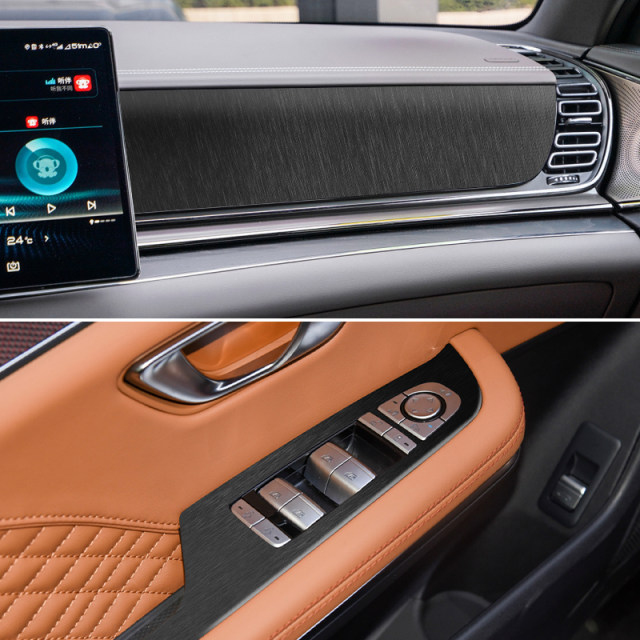 BYD Han interior modification film Han EV/Dmi black warrior brushed ...