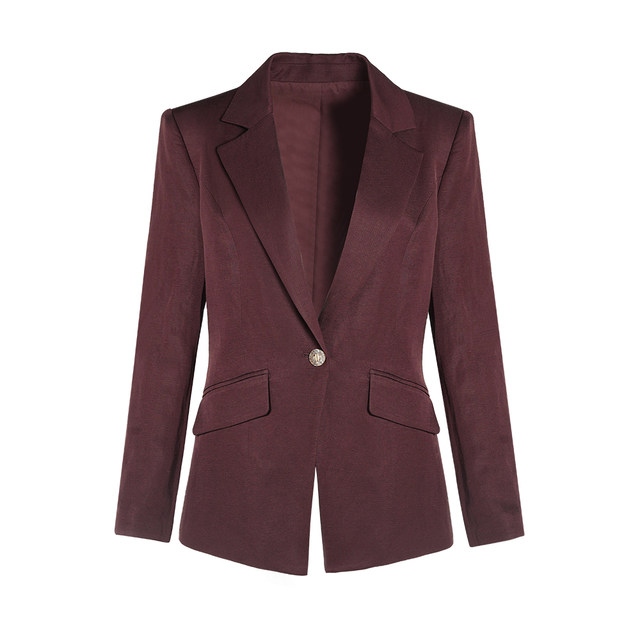 KADIMIYA slim and simple high-end suit top high-end waist-hugging suit ...