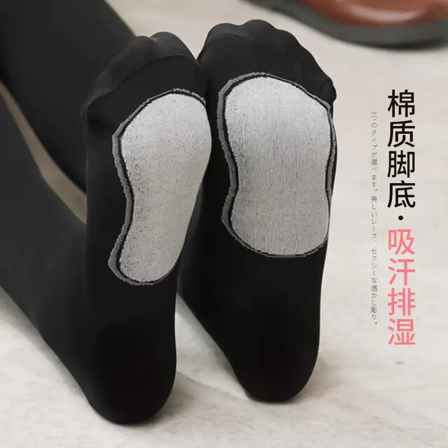 Langsha mid-tube silk socks for women Korean version half velvet knee ...